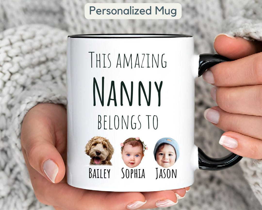 Personalised Photo This Nanny Belongs to Mug Gift Personalized Nana ...