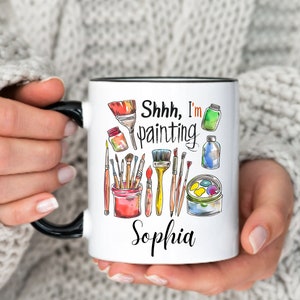 Personalized Painter Mug Gift Custom Artist Mug Gift, Painter Coffee ...