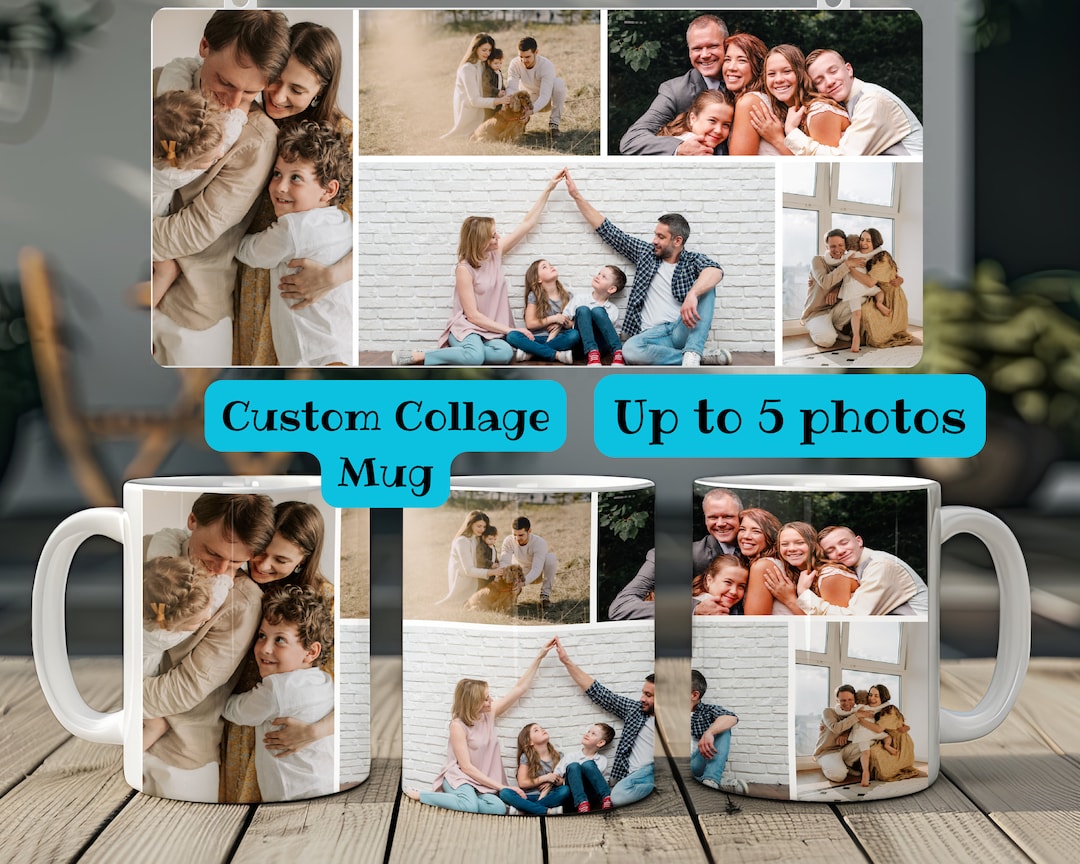 Personalized Photo Collage Coffee Mug Gift With Personalization for ...