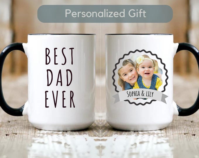 Dad Mug With Kids Names, Dad Gift From Kids, Personalized Dad Cup, Dad ...