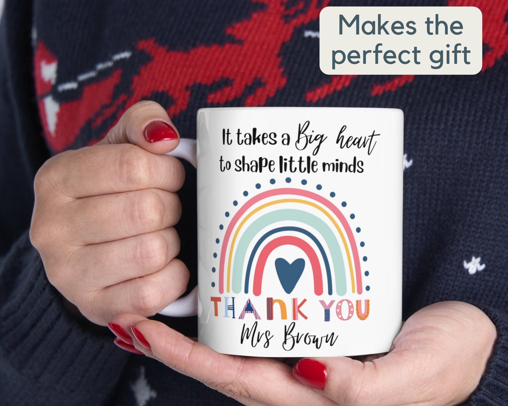 Personalized Teacher Thank You Mug Gift Teacher Mug Gift Ideas ...
