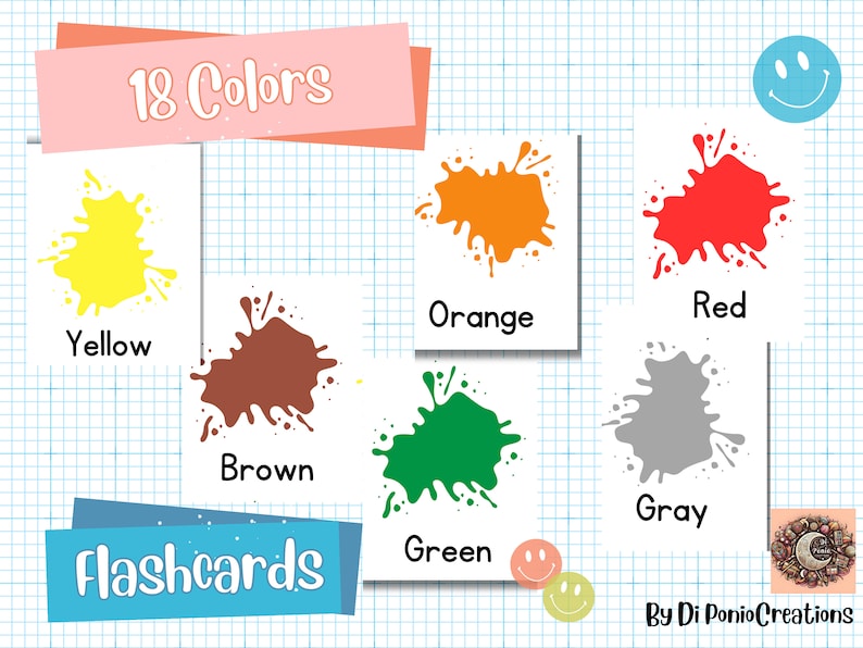 Colors Flash Cards Color Sorting Cards Sort by Color Learn About Color ...