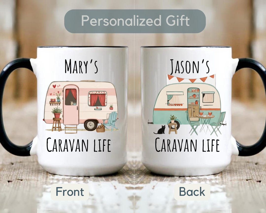 Personalized Caravan Life Mug Gift Custom Camping Mug Gift for ...