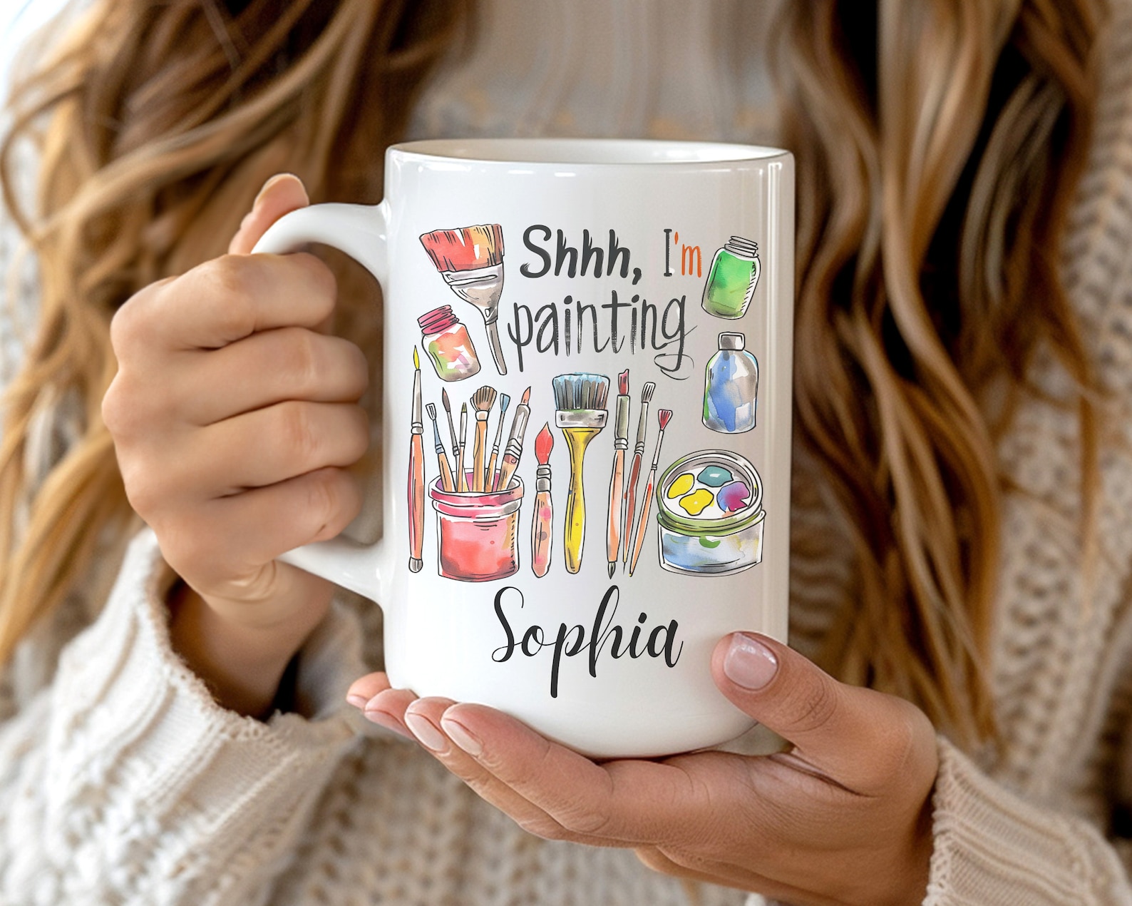 Personalized Painter Mug Gift Custom Artist Mug Gift, Painter Coffee ...