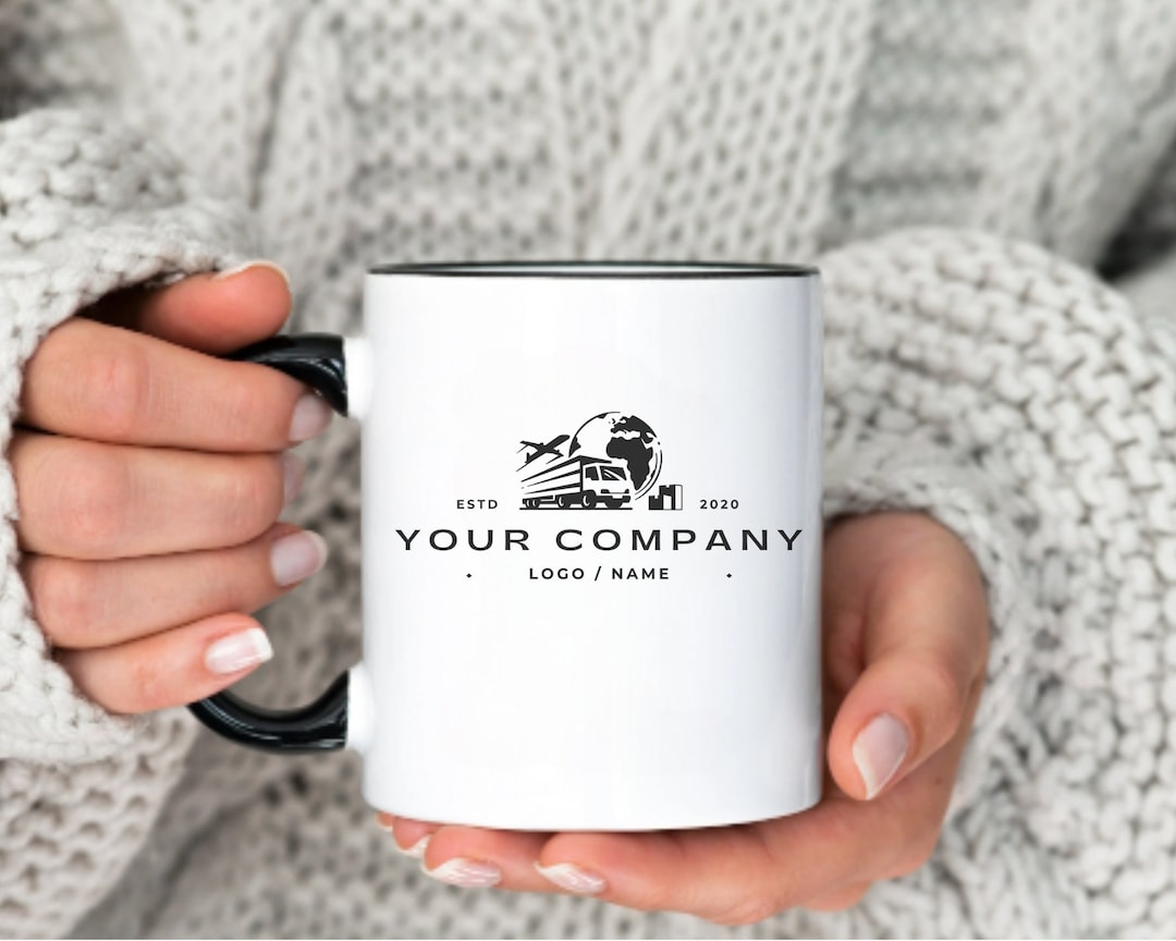 Custom Company Logo Coffee Mug Personlized Logo Coffee Cup Custom Mug ...