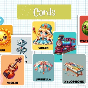 Printable Educational Alphabet Flashcards 26 ABC Learning Cards ...