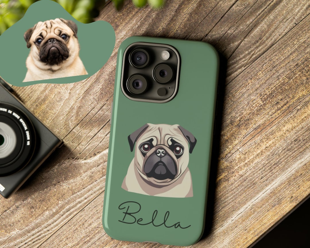 Personalized Pet Phone Case Using Pet Photo & Name Custom Dog Phone ...