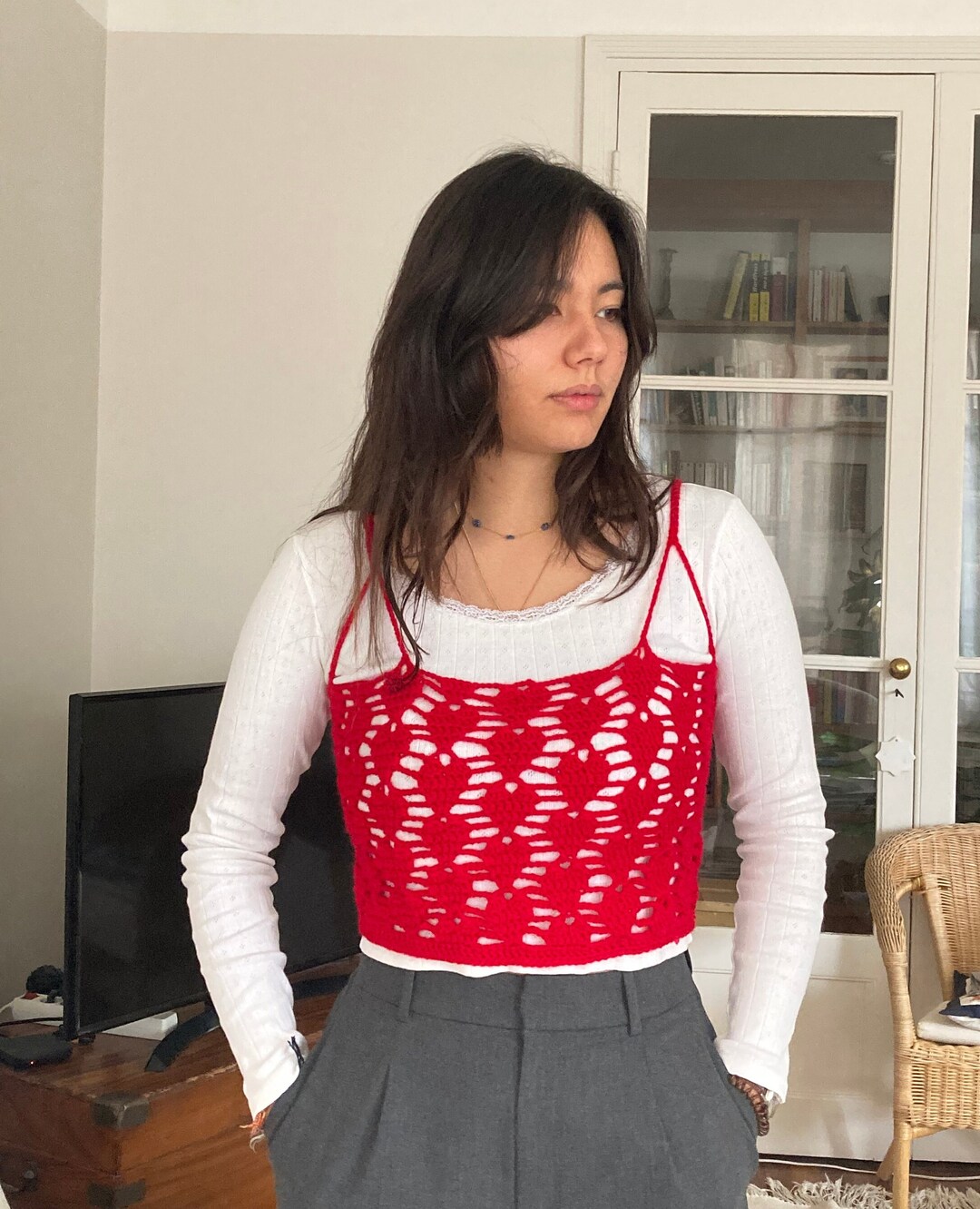 Crochet Pattern: Heart Top, Valentine Top Tutorial, ENGLISH FRENCH ...