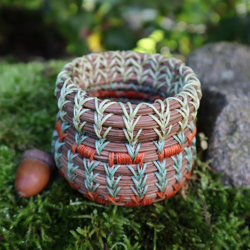 Pine Needle Basket - Etsy