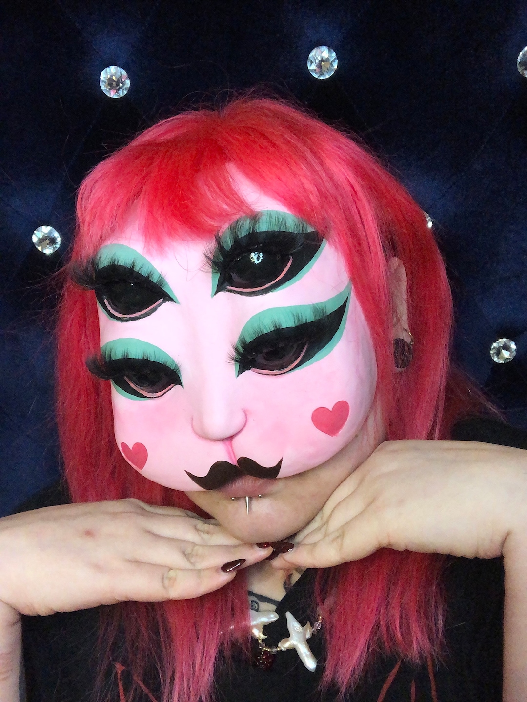 Fully Painted Creature Mask - Etsy