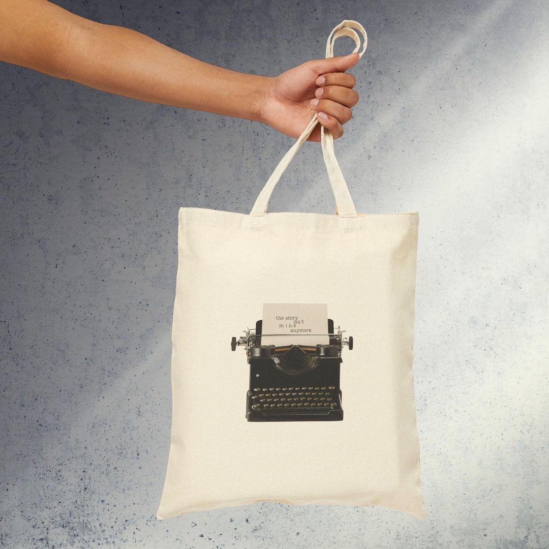 The Manuscript Tote Bag, Song Lyrics Tote Bag, Literary Inspired Cotton ...