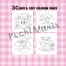 Cute Kawaii Cozy Coloring Book for Kids, Teens and Adults Featuring ...