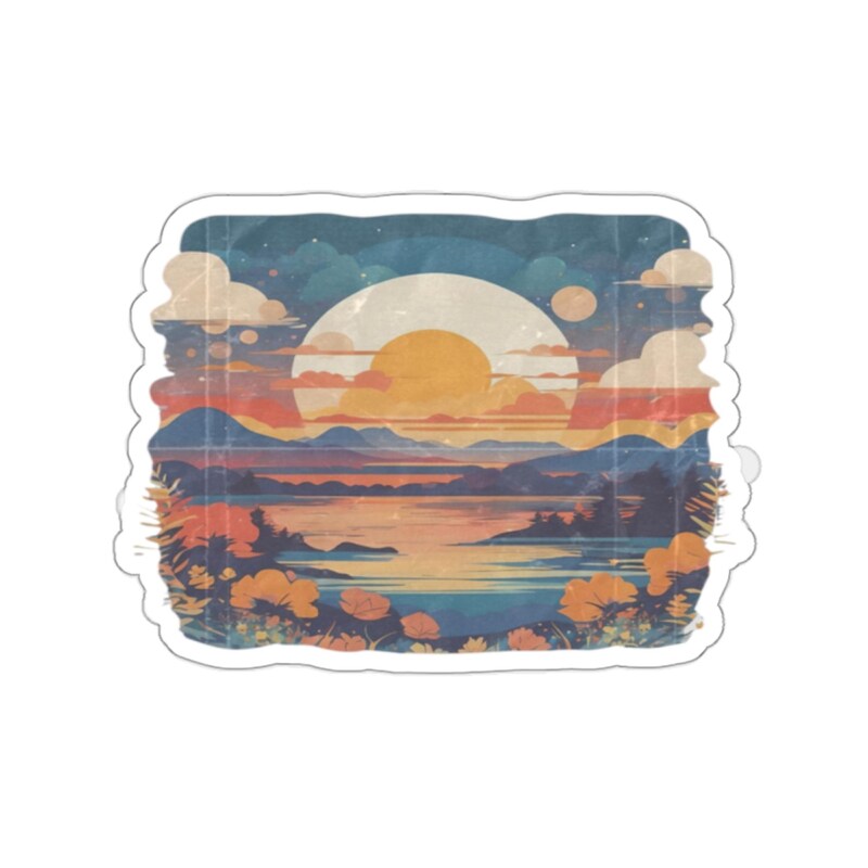 Sunset Wall Decal - Etsy