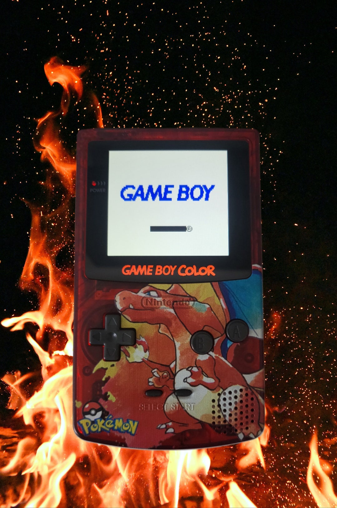 Charizard Shell Gameboy Color With Laminated Q5 IPS Display - Etsy