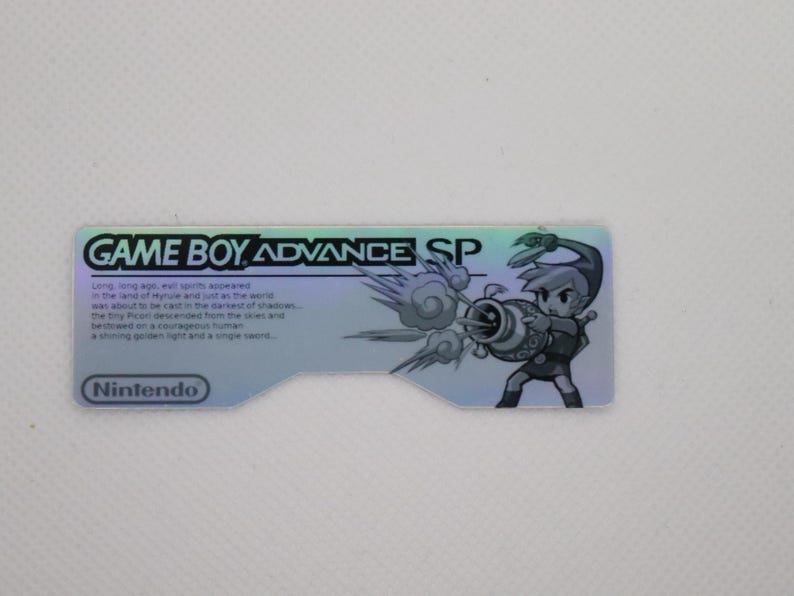 Holographic Laminated Gameboy Advance SP Back Sticker Label - Etsy