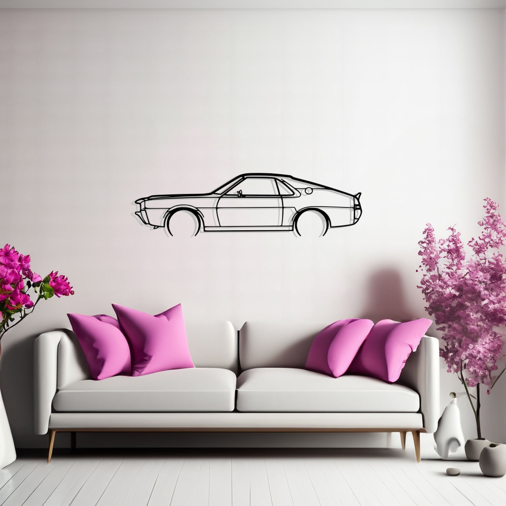AMX 1969 Detailed Silhouette Metal Wall Art, Birthday Gift, Gift for ...