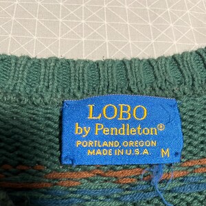 Vintage Lobo by Pendleton Mens Sweater Size M - Etsy