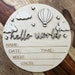Customizable Baby Announcement, "hello World" Digital File- SVG, AI ...