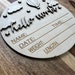 Customizable Baby Announcement, "hello World" Digital File- SVG, AI ...