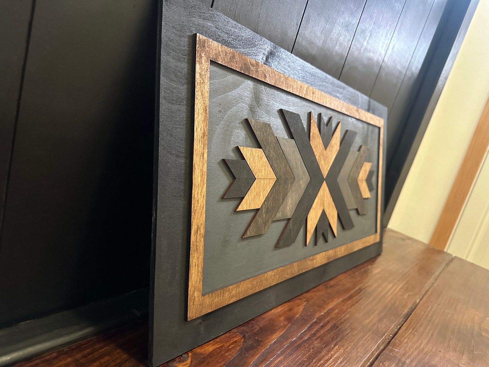 Laser Cut 3D Wood Shadow Box/ Wall Art / Aztec / Western / Boho ...