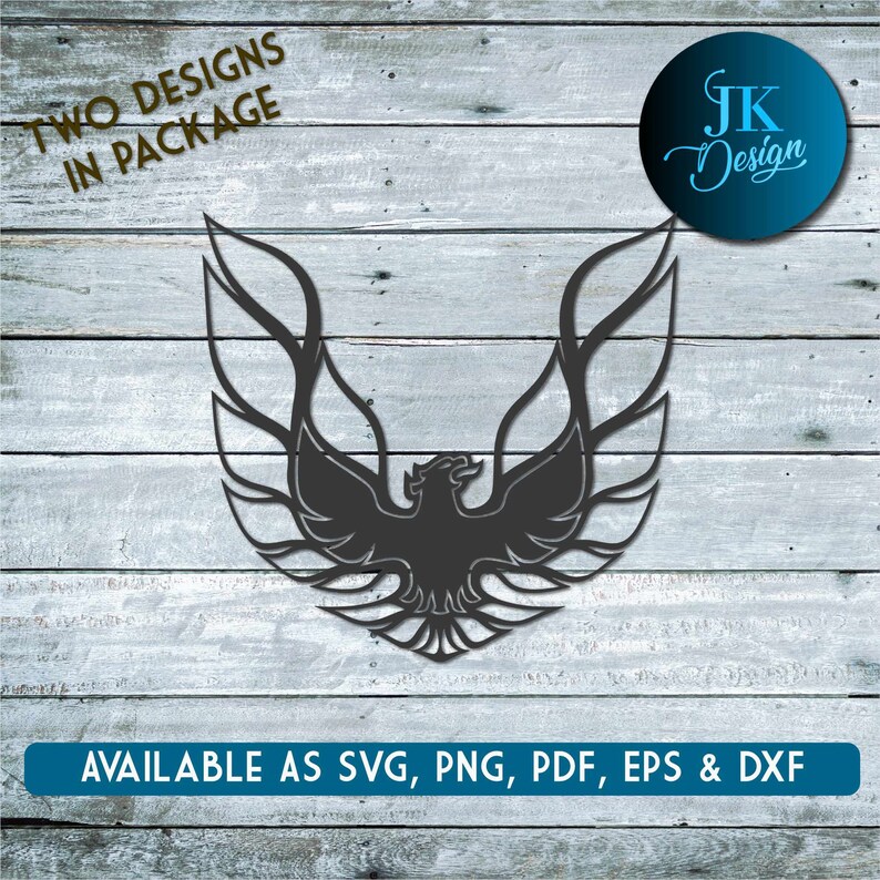 Pontiac Firebird Logo for Cutting & SVG, AI, PNG and Silhouette Studio ...