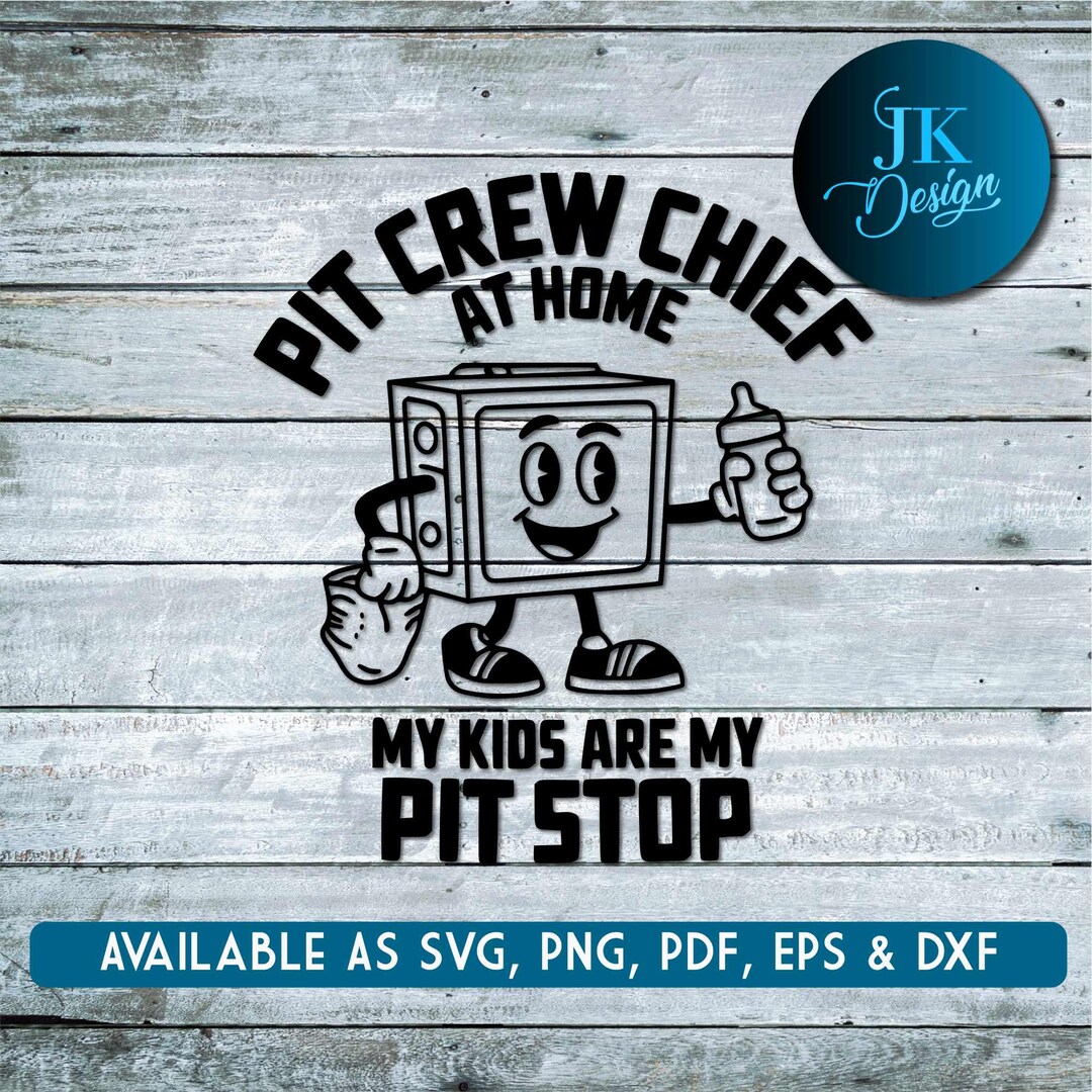 Pit Crew Chief at Home SVG | Racing Parent | Funny Mechanic Design ...