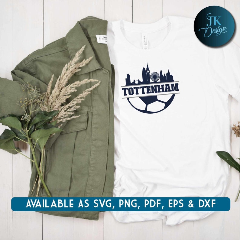 Tottenham London Skyline Digital Art | SVG, PNG, PDF | Silhouette ...