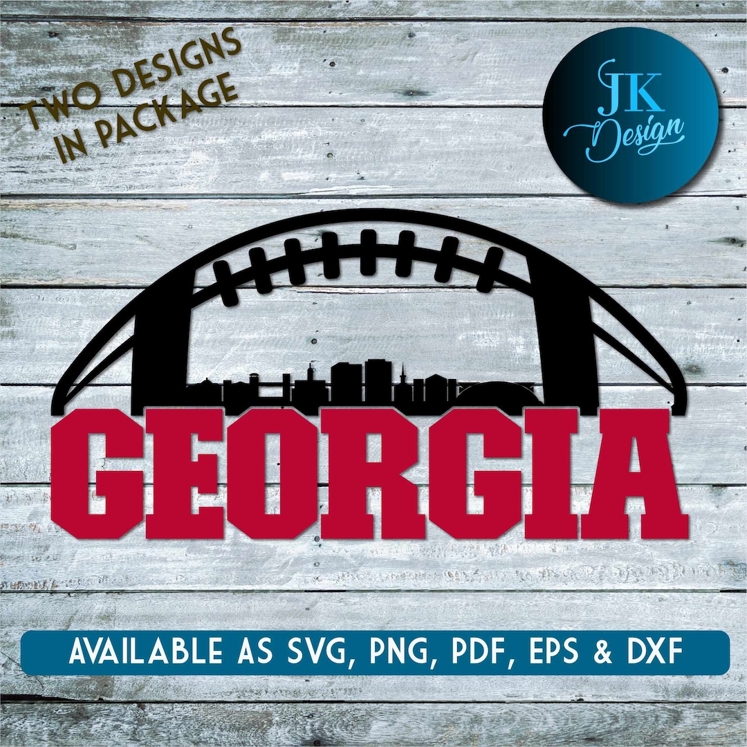 Athens Georgia Football Skyline Digital Art | SVG, PNG, PDF ...
