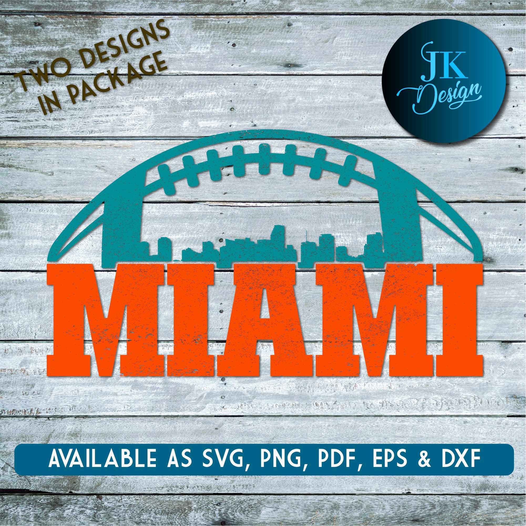 Miami City Skyline Digital Art SVG, PNG, PDF Silhouette & Cricut - Etsy