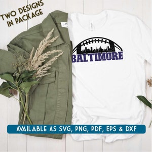 Baltimore City Skyline Digital Art | SVG, PNG, PDF | Silhouette ...