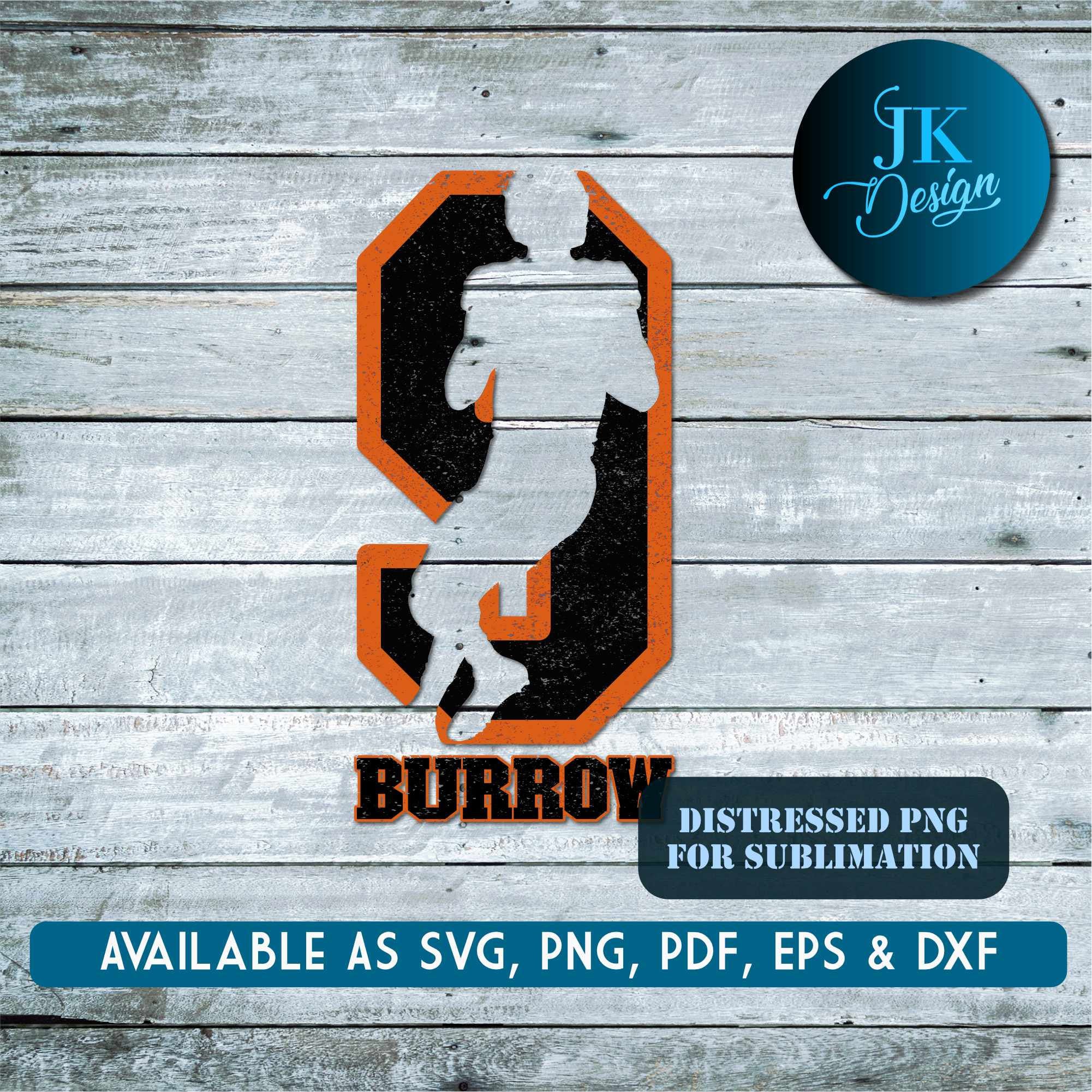 Cincinnati Joe Burrow 9 SVG Design Digital Download - Etsy