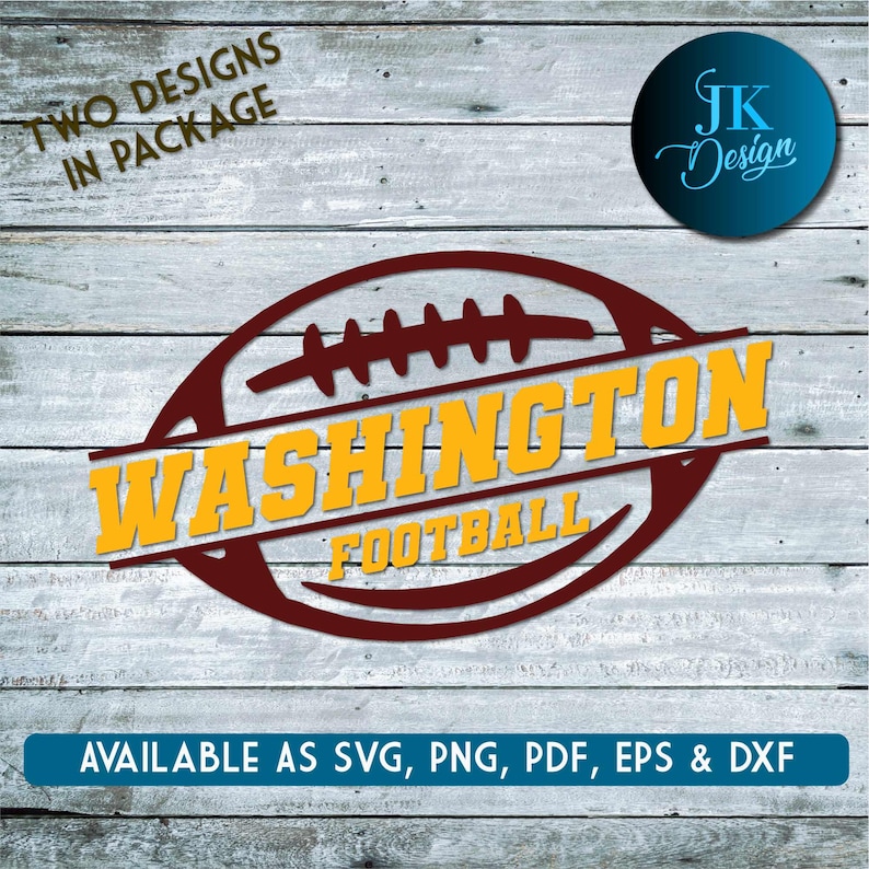 Washington Football Digital Art | SVG, PNG, PDF | Silhouette & Cricut ...