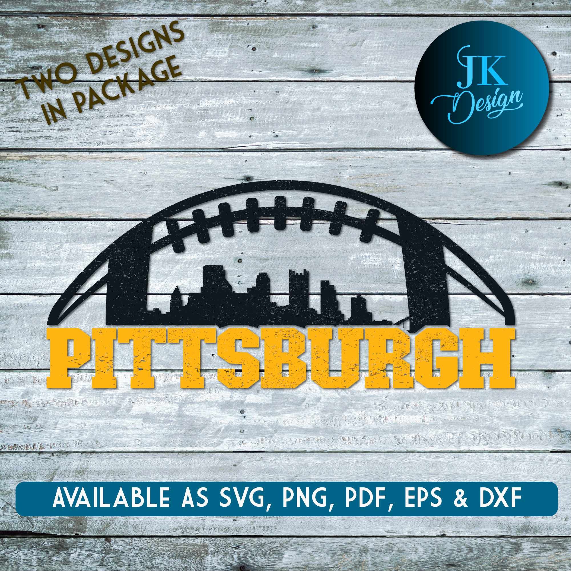 Pittsburgh City Skyline Digital Art SVG, PNG, PDF Silhouette & Cricut ...