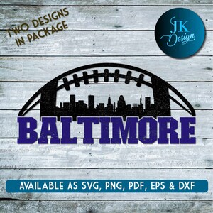 Baltimore City Skyline Digital Art | SVG, PNG, PDF | Silhouette ...