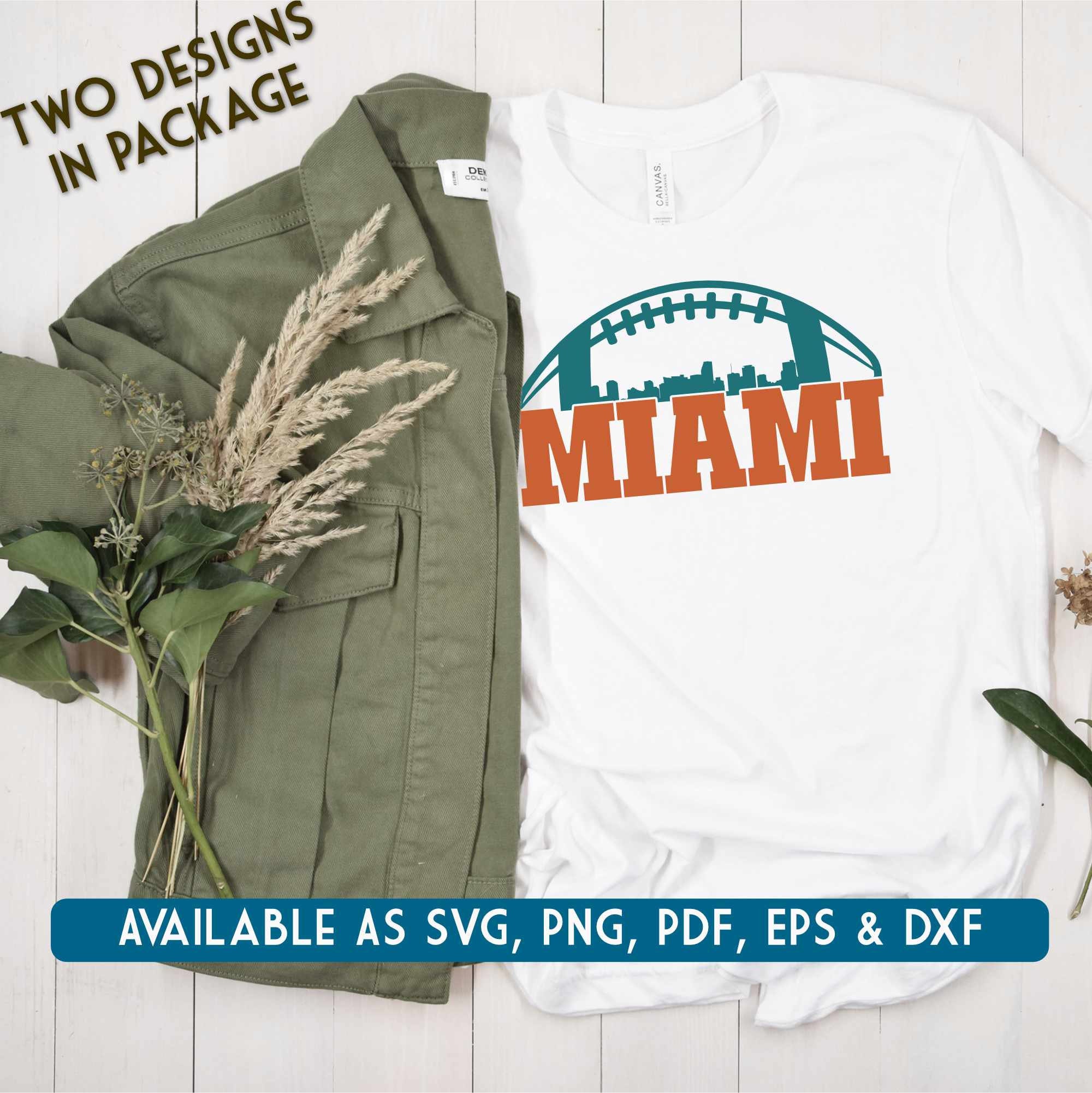 Miami City Skyline Digital Art SVG, PNG, PDF Silhouette & Cricut - Etsy