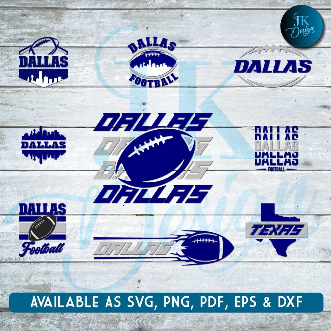 Dallas Football Bundle Digital Art | SVG, PNG, PDF | Silhouette ...