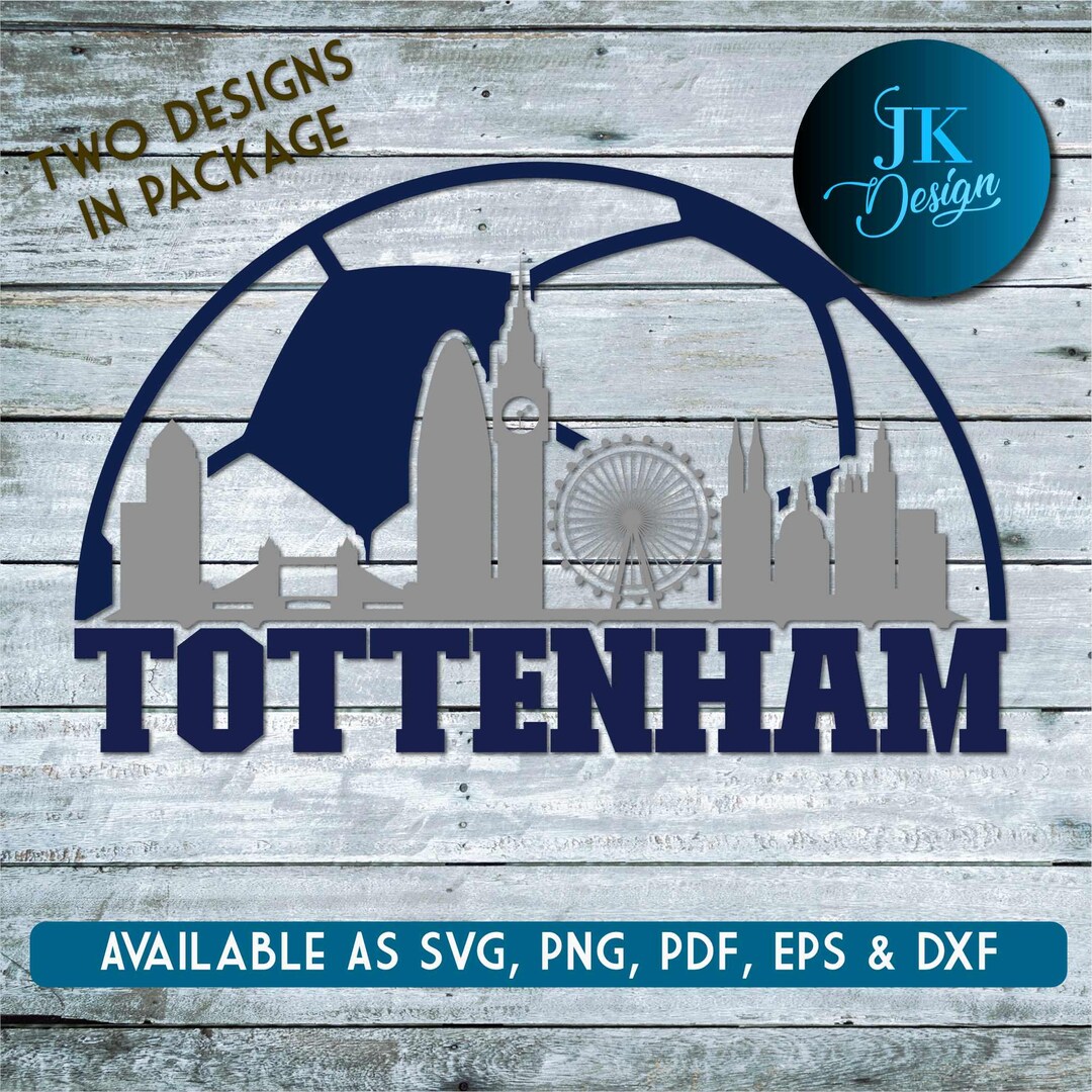 Tottenham London Skyline Digital Art | SVG, PNG, PDF | Silhouette ...