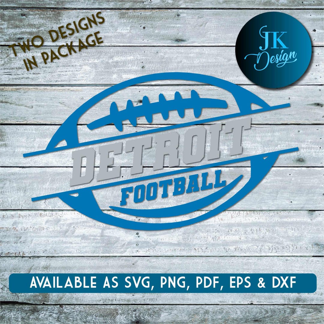 Detroit Football Digital Art | SVG, PNG, PDF | Silhouette & Cricut ...
