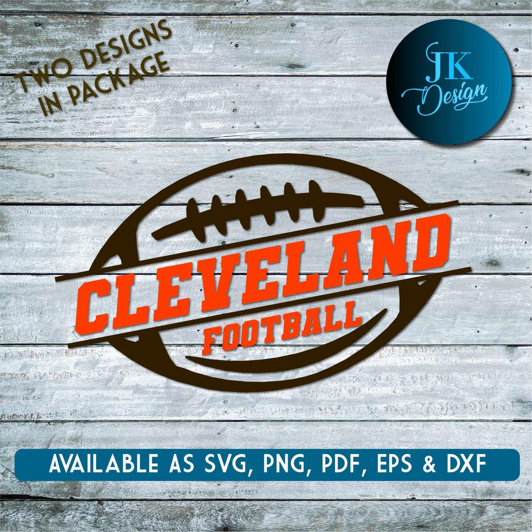 Cleveland Football Digital Art | SVG, PNG, PDF | Silhouette & Cricut ...