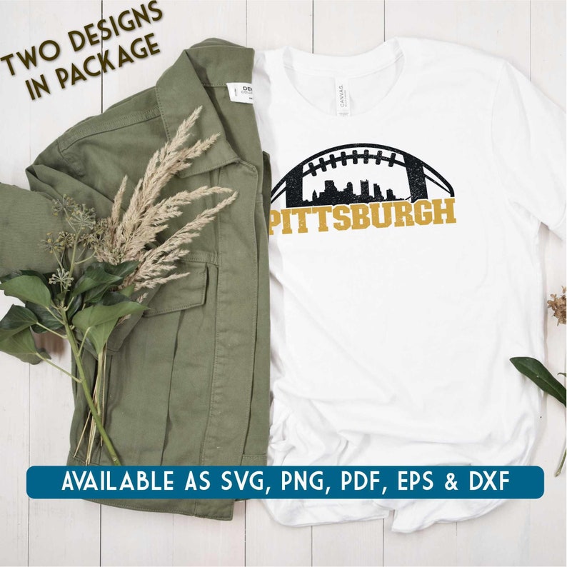 Pittsburgh City Skyline Digital Art SVG, PNG, PDF Silhouette & Cricut ...