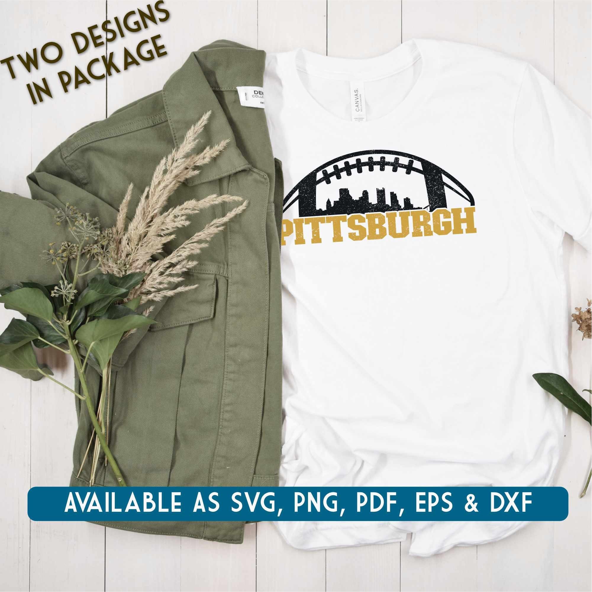 Pittsburgh City Skyline Digital Art SVG, PNG, PDF Silhouette & Cricut ...