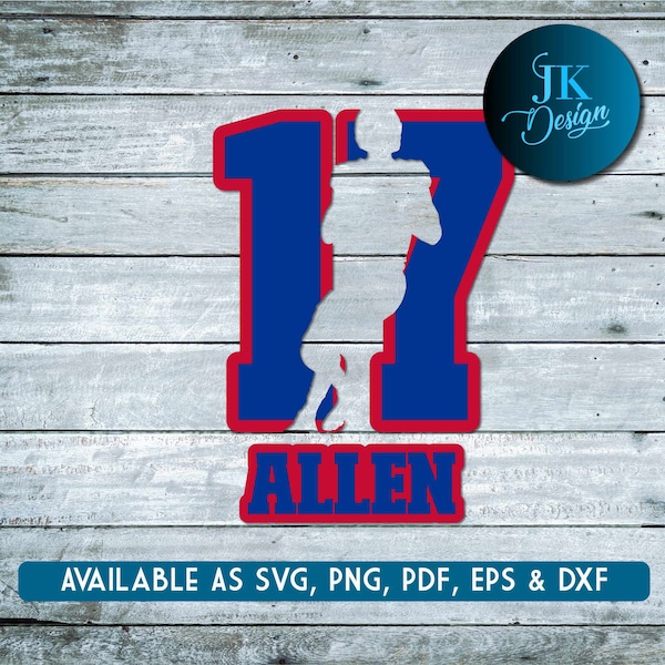 Josh Allen Svg - Etsy