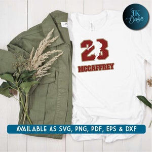 San Francisco Christian Mccaffrey #23 SVG Design - Digital Download - Etsy