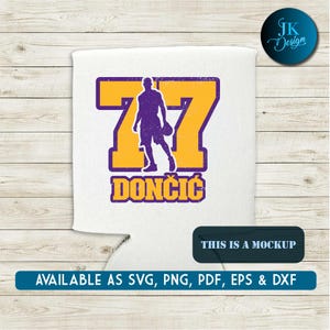 Los Angeles Luka Doncic #77 SVG Design - Digital Download - Etsy