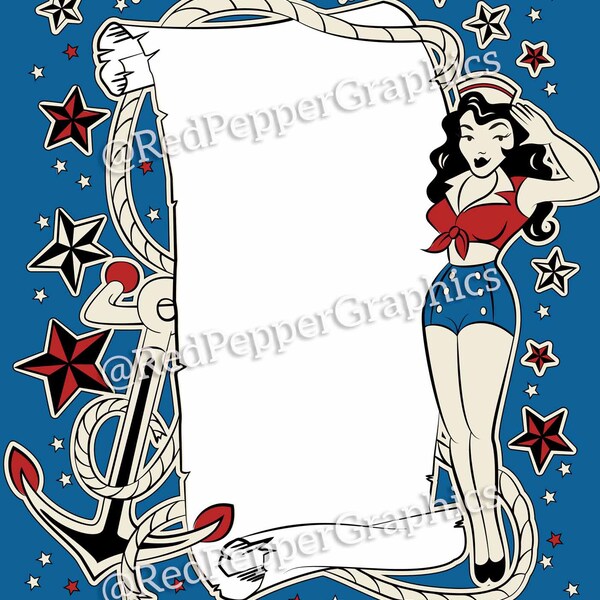 Pinup Invitation - Etsy