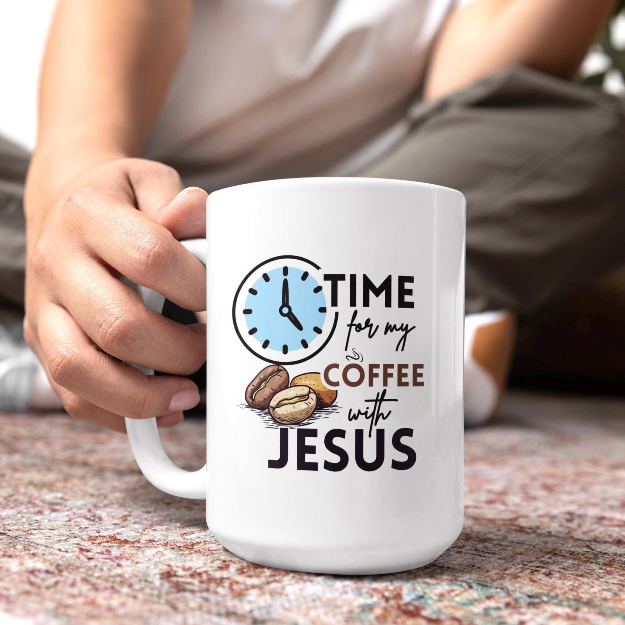 Jesus Ceramic Mug | Christian Coffee Cup | Morning Devotion Tea Mug ...