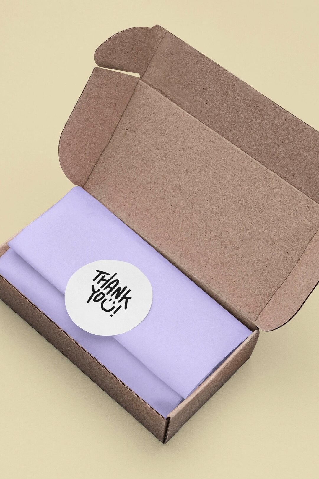 Thank You Smiling Face Stickers Durable Glossy Round Label Rolls Custom ...