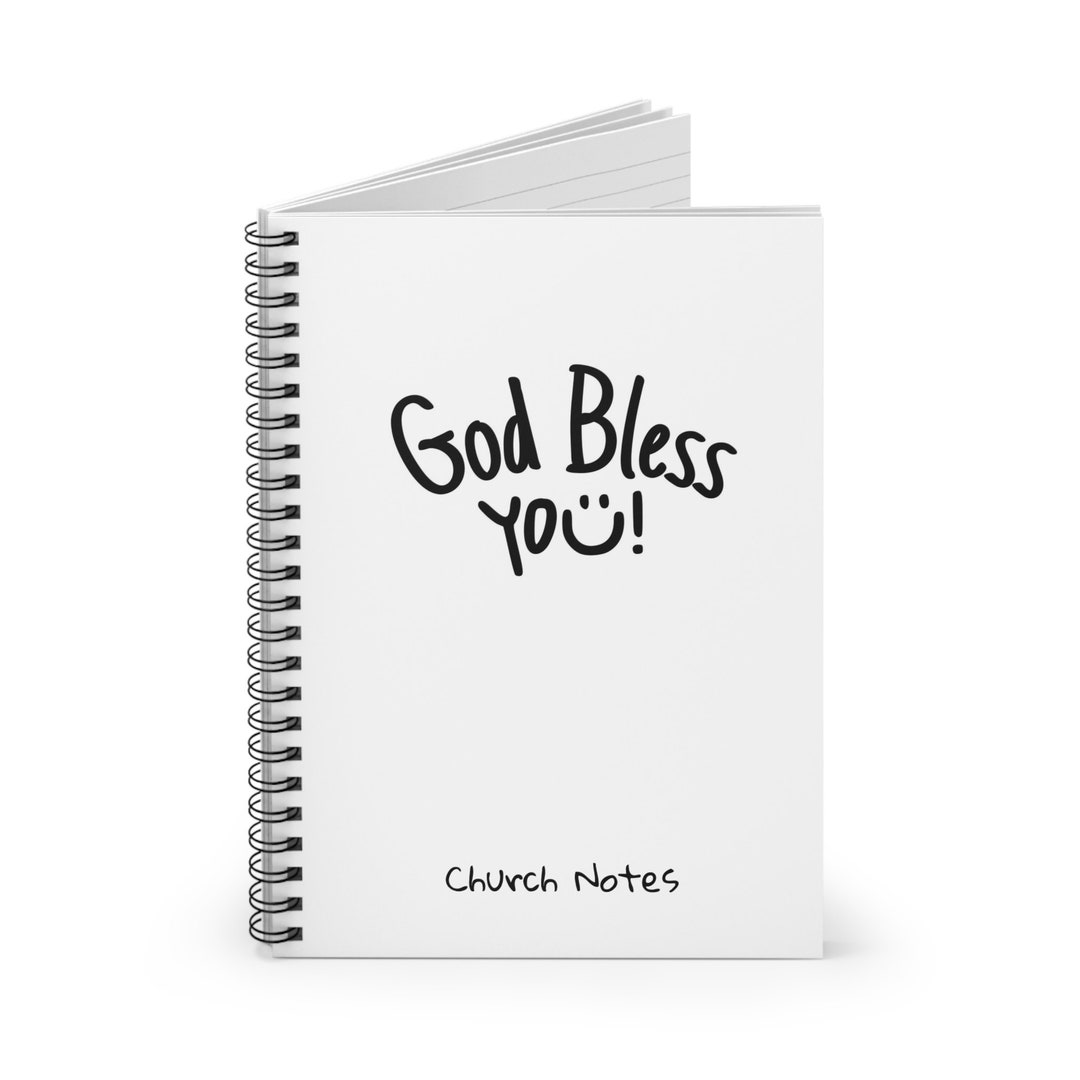 God Bless You Ruled Line Notebook Bible Verse Journal, Soft Cover Note ...