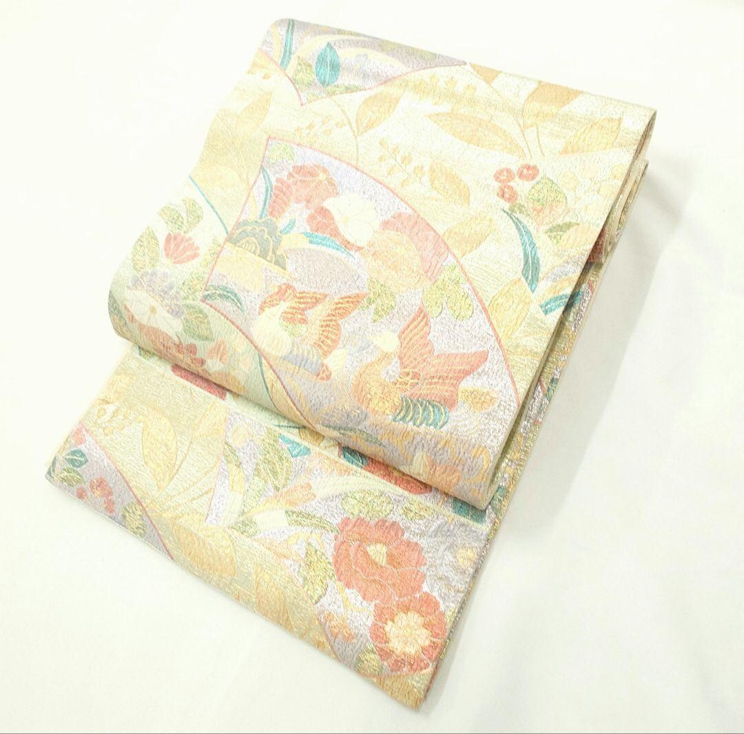 Japanese Kimono Obi Luxurious Wedding Pure Silk Fukuro Obi Rokutsu ...