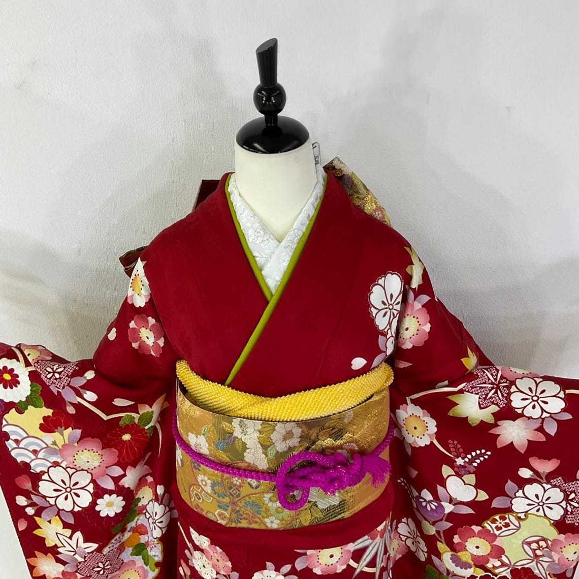 Japanese Kimono Furisode 7set Luxurious Wedding Pure Silk Classic ...